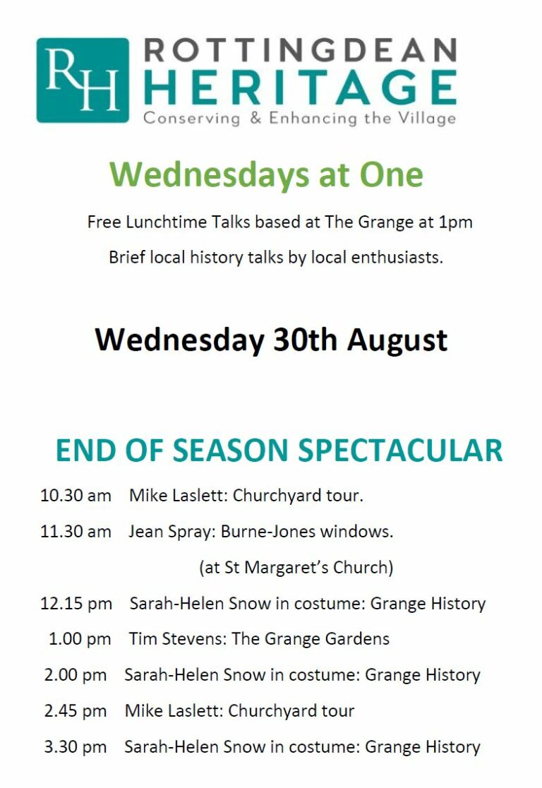 Wednesdays at One - 30th August - Rottingdean Heritage